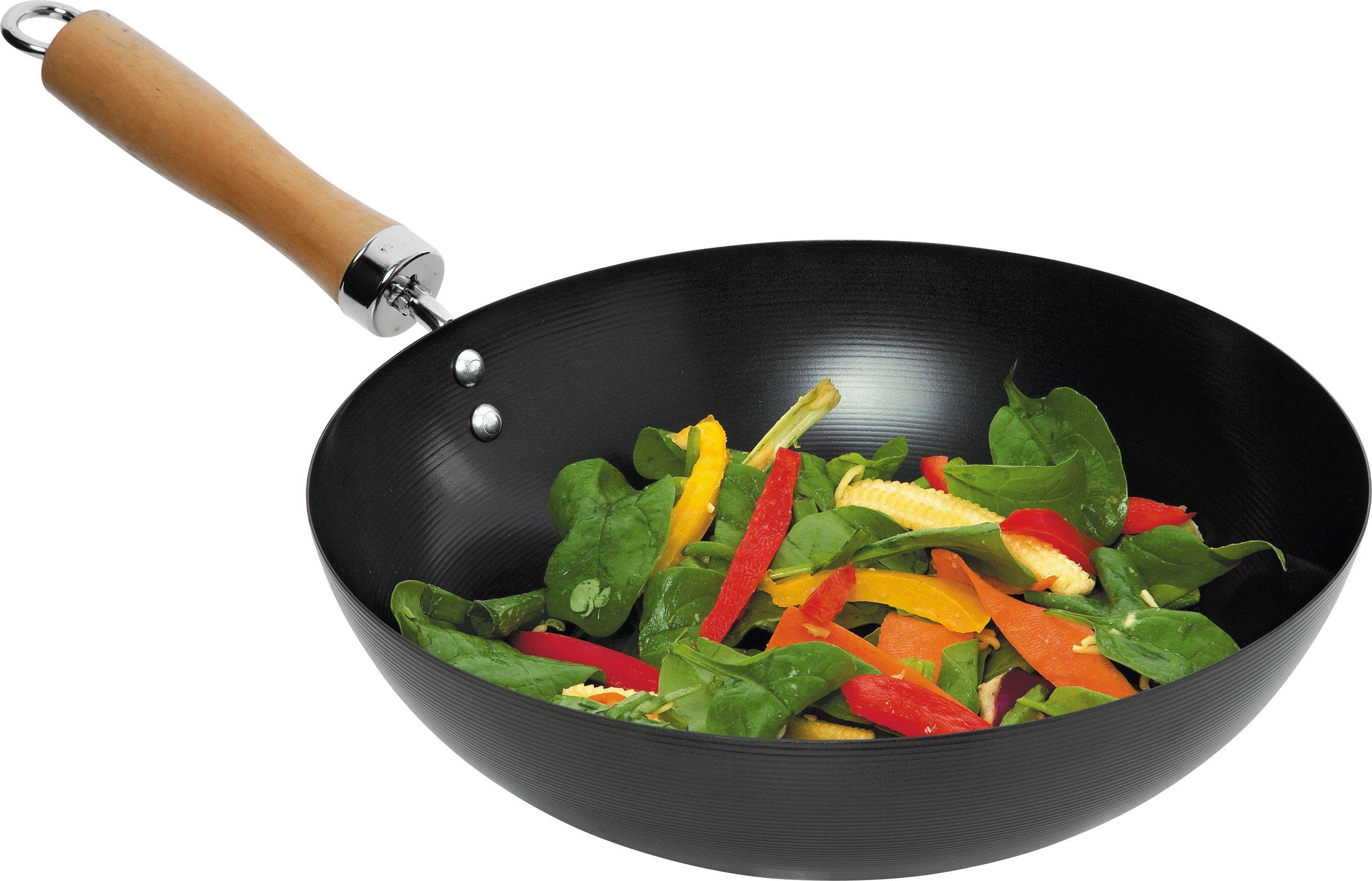 Buy HOME 27cm Non-Stick Carbon Steel Wok at Argos.co.uk - Your Online ...