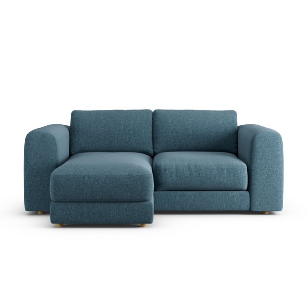 Buy Habitat Ayr Reversible Corner Sofa Blue Ash Leg Sofas Argos