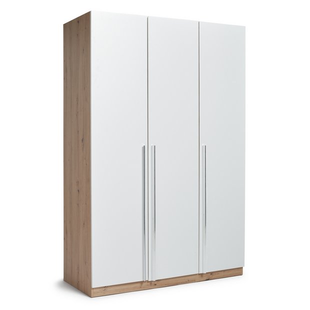 Buy Habitat Munich 3 Door Wardrobe White Oak Effect Wardrobes Habitat