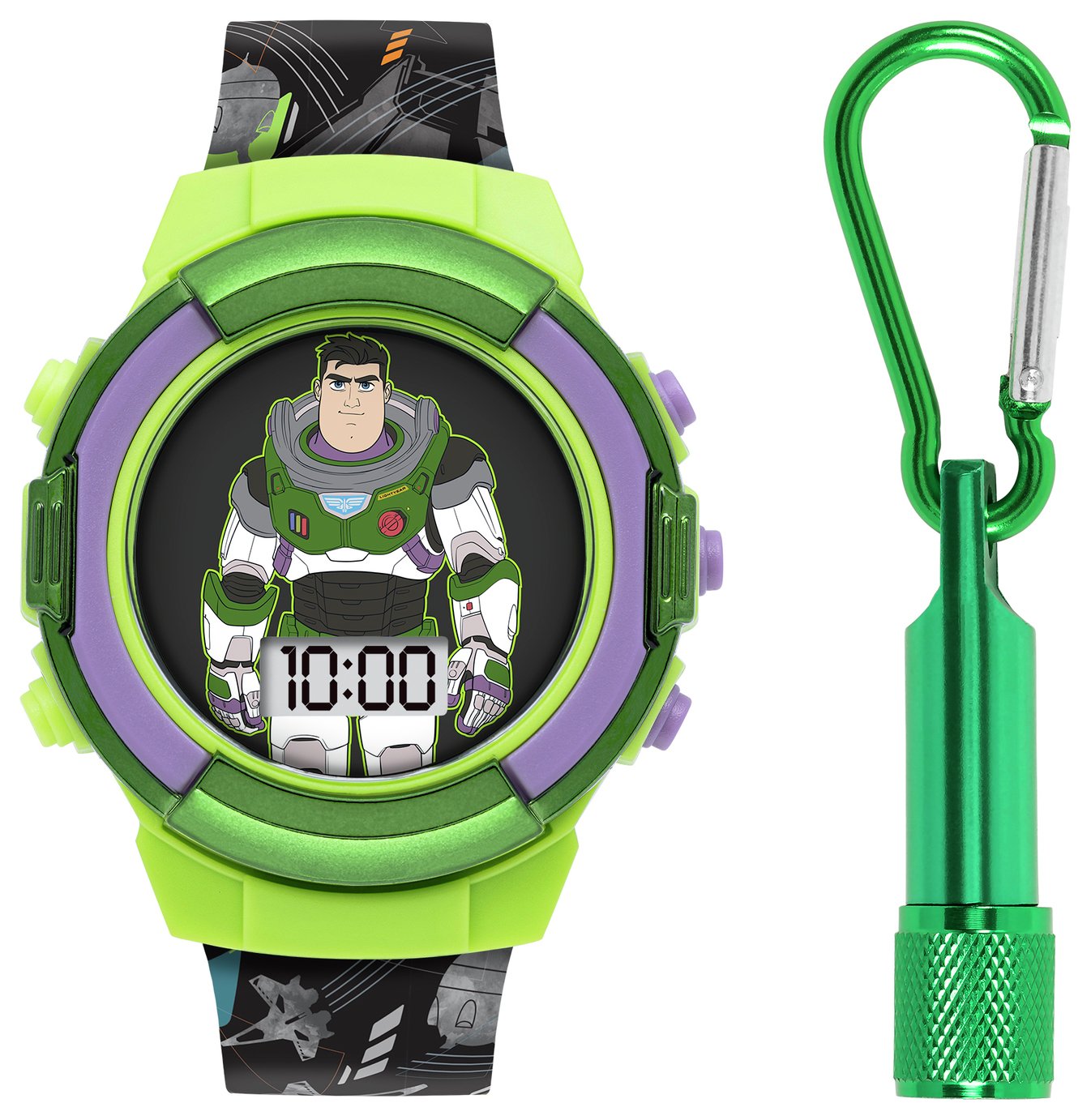Buzz Light Year Digital Grey Silicon strap Watch Torch Set review | 8.4 ...