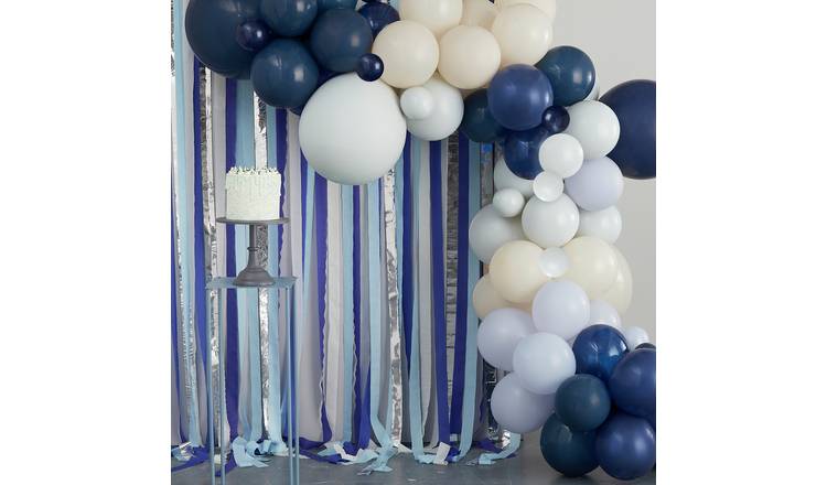 Buy Ginger Ray Blue Cream Balloon Backdrop | Balloons | Argos