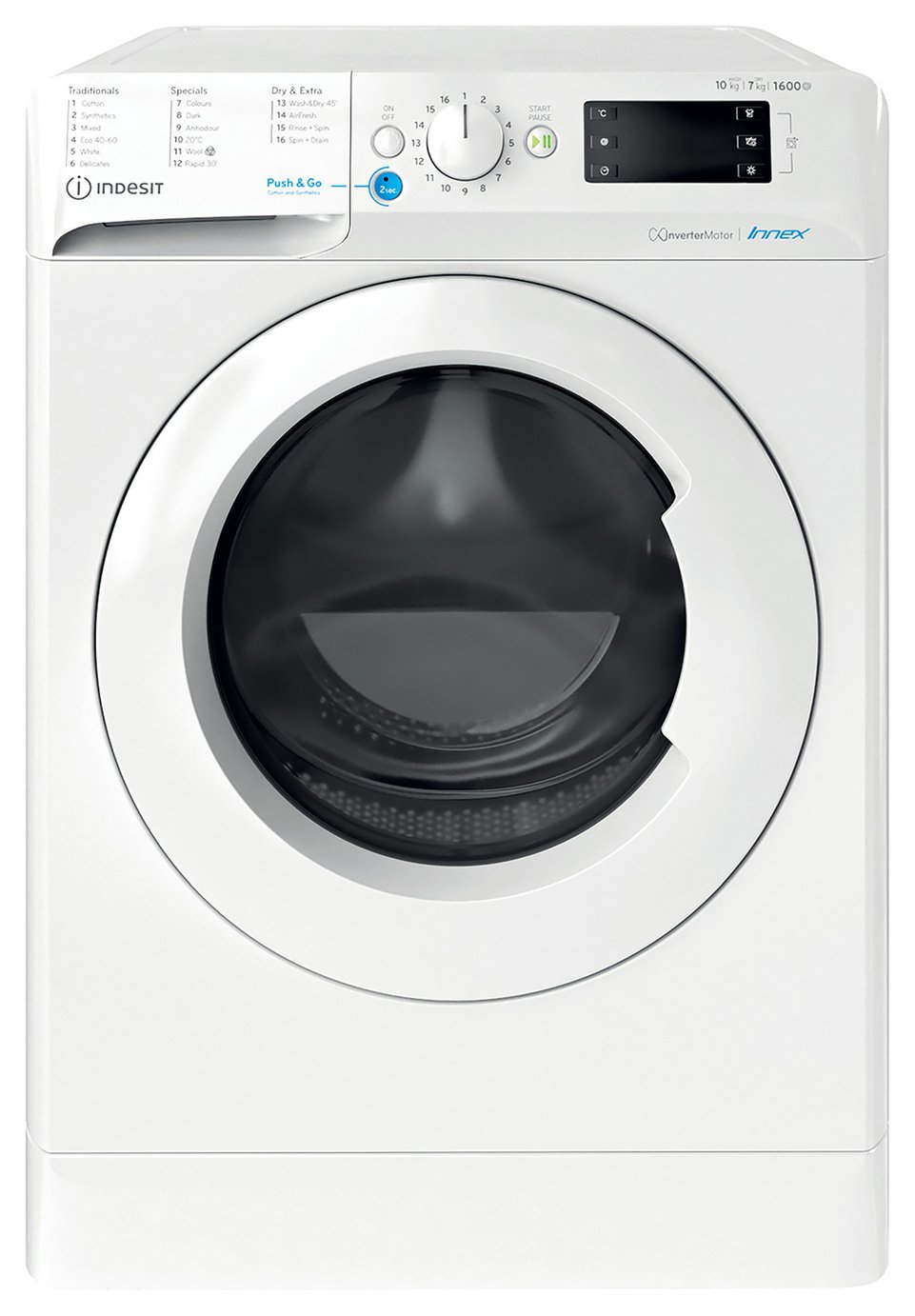 Indesit BDE107625XUKN 10/7KG 1600 Spin Washer Dryer review | 8.8 / 10