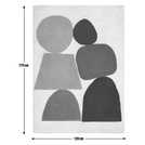 Buy Habitat Carved Geometric Cream Cut Pile Rug - 170x120cm | Rugs ...