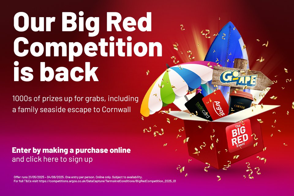 Competitions at Argos | Argos