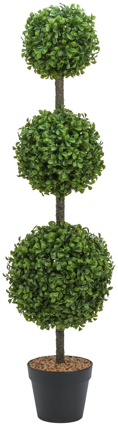 Garden by Sainsbury's Artificial Triple Ball Bay Tree In Pot review | 9 ...