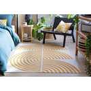 Buy Habitat Global Swirl Yellow Cotton Flatweave Rug -170X120cm | Rugs ...