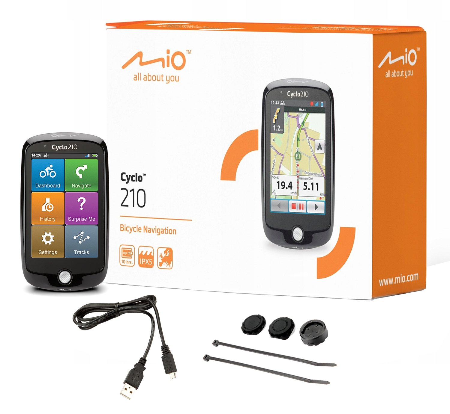 Mio Cyclo 305E Ant+ GPS With HRM + Cadence (Euro Maps) | Cycling Shop