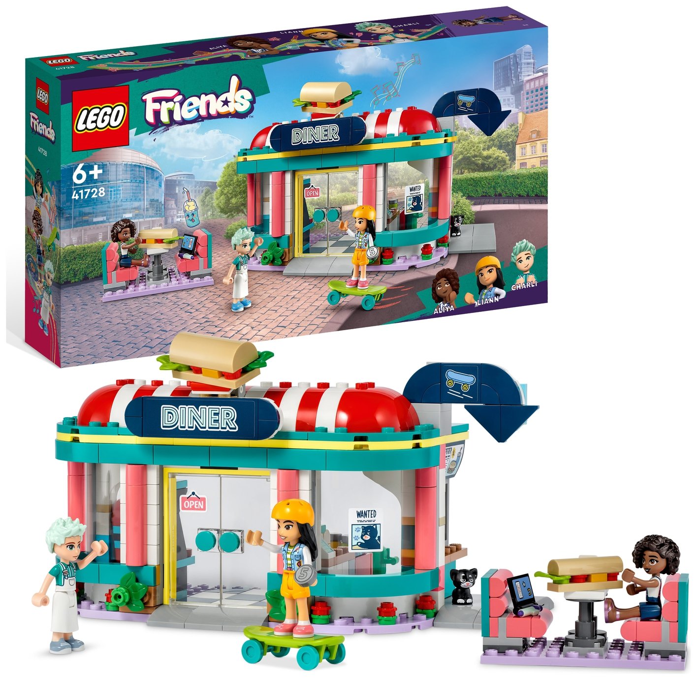 LEGO Friends Heartlake Downtown Diner Restaurant Set 41728 review | 9.4 ...