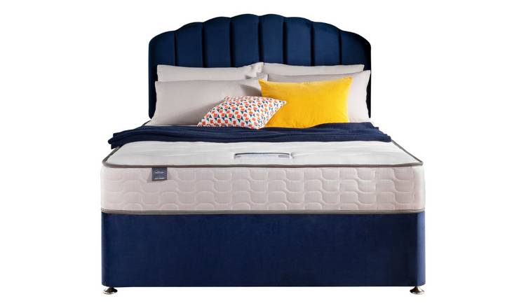 Buy Silentnight Middleton 800 Pkt Com King 4 Drw Divan Bed-Blue | Divan ...