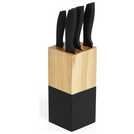 Buy Salter 5 piece Knife Block Set - Black | Knives and knife blocks ...