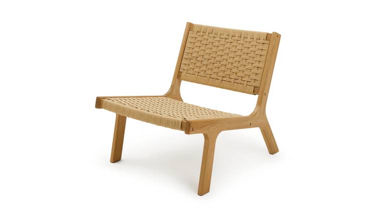 Buy Habitat Faro Woven Lounge Chair - Natural | Armchairs | Habitat