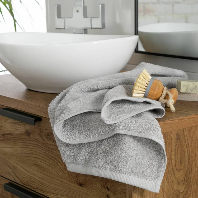 Buy Home Essentials Plain Hand Towel - Grey | Towels | Habitat