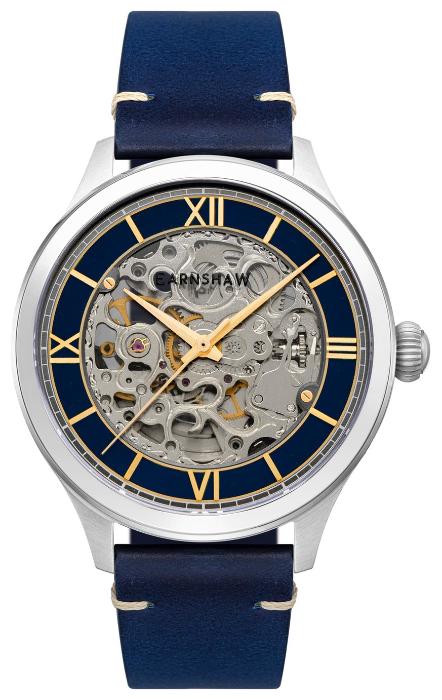 Thomas Earnshaw Skeleton Men's Blue Leather Strap Watch review | 8.8 / 10