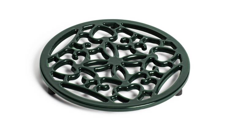 Buy Habitat Cast Iron Trivet - Green | Casserole pots | Habitat