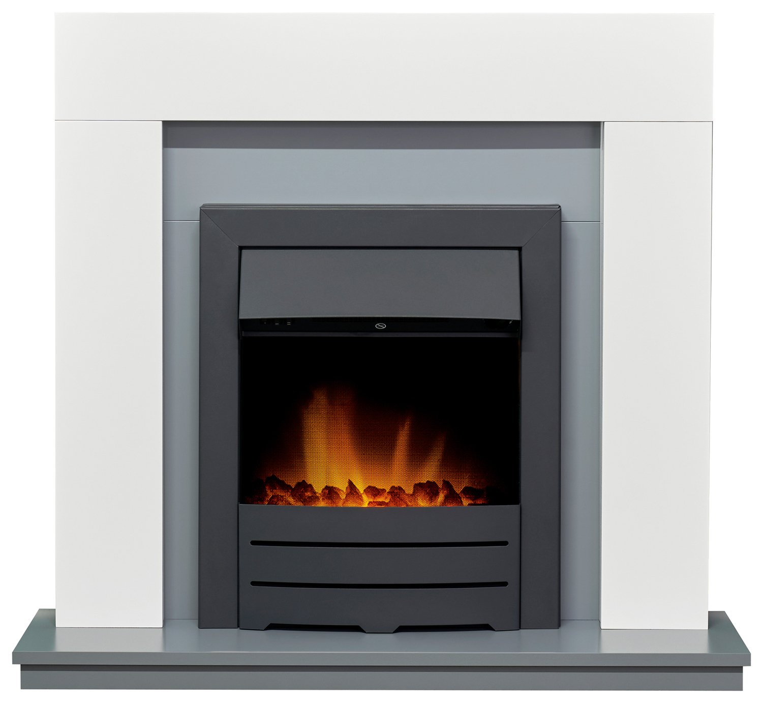 Adam Dakota Electric Fire Suite-White and Grey review | 8.8 / 10