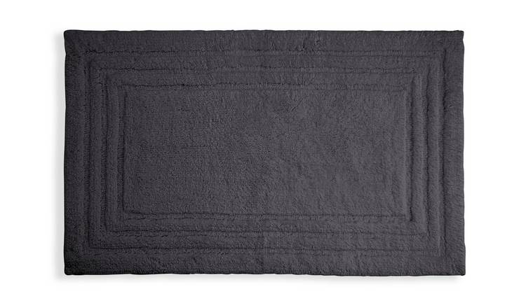Buy Habitat Cotton Deep Pile Tufted Bath Mat - Slate | Bath mats | Argos