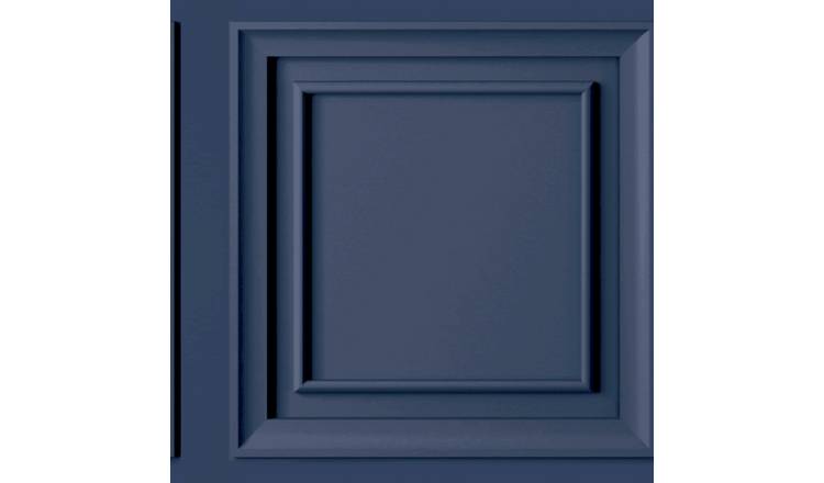 Buy Fresco Wood Panel Blueberry Wallpaper | Wallpaper | Argos