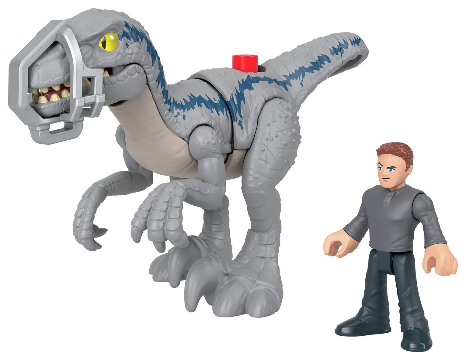 Imaginext Jurassic World Breakout Blue Dinosaur Figure Pack review | 8. ...