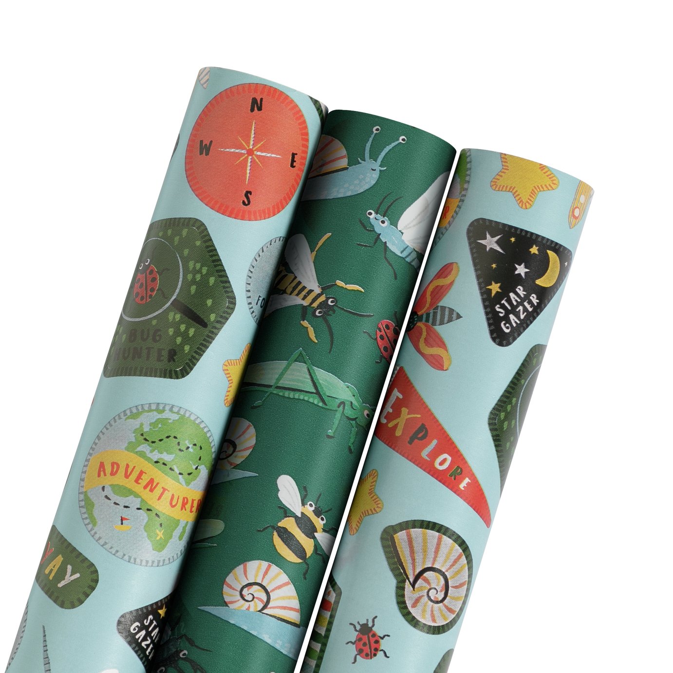 Argos Home 3 Piece Bugs & Adventure Wrapping Paper Set-3m review | 9.3 / 10