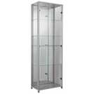 Buy Argos Home 2 Door Glass Display Cabinet - Silver | Display cabinets ...