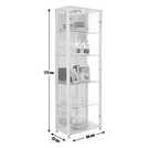 Buy Argos Home 2 Door Glass Display Cabinet - Silver | Display cabinets ...