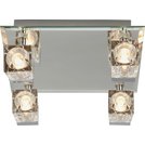 Buy Argos Home Mira 4 Glass Cube Bathroom Spotlights - Chrome ...