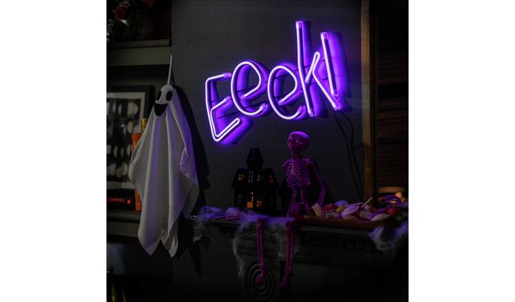 Buy Argos Home Halloween Battery Neon Eeek Sign Light | Novelty lights ...