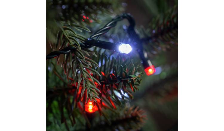 Buy Habitat 240 Red & White LED Christmas Tree Lights | Christmas ...