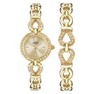 Buy Limit Ladies' Gold Plated Stone Set Watch and Bracelet Set | Womens ...