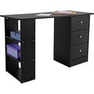 Buy Argos Home Malibu 3 Drawer Office Desk - Black | Desks | Argos