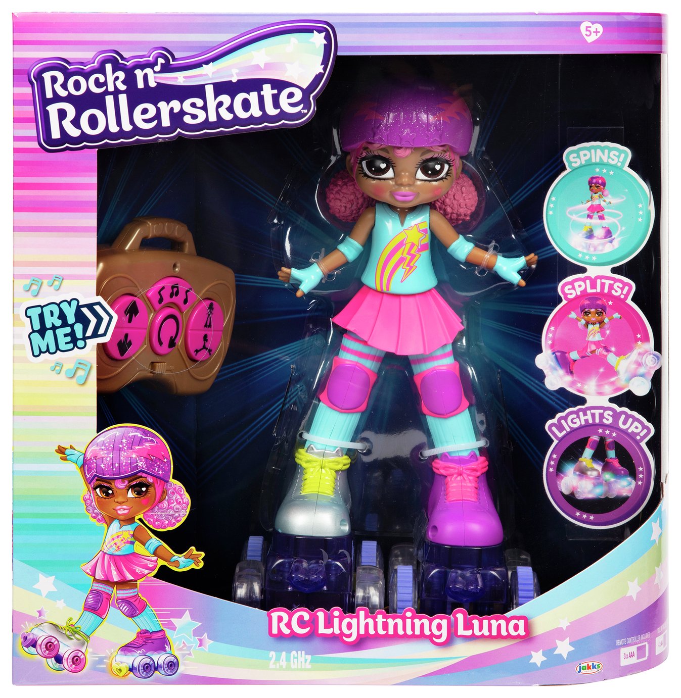 Rock N Rollerskate Lightning Luna Doll Review - Toy Reviews