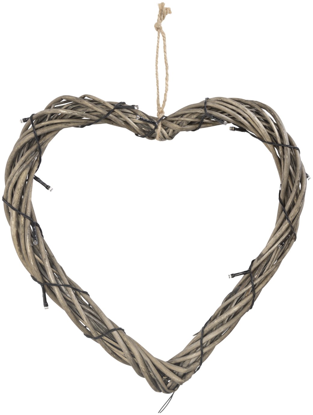 Argos Home Warm White Wicker Heart Solar Wall Light review | 8.7 / 10