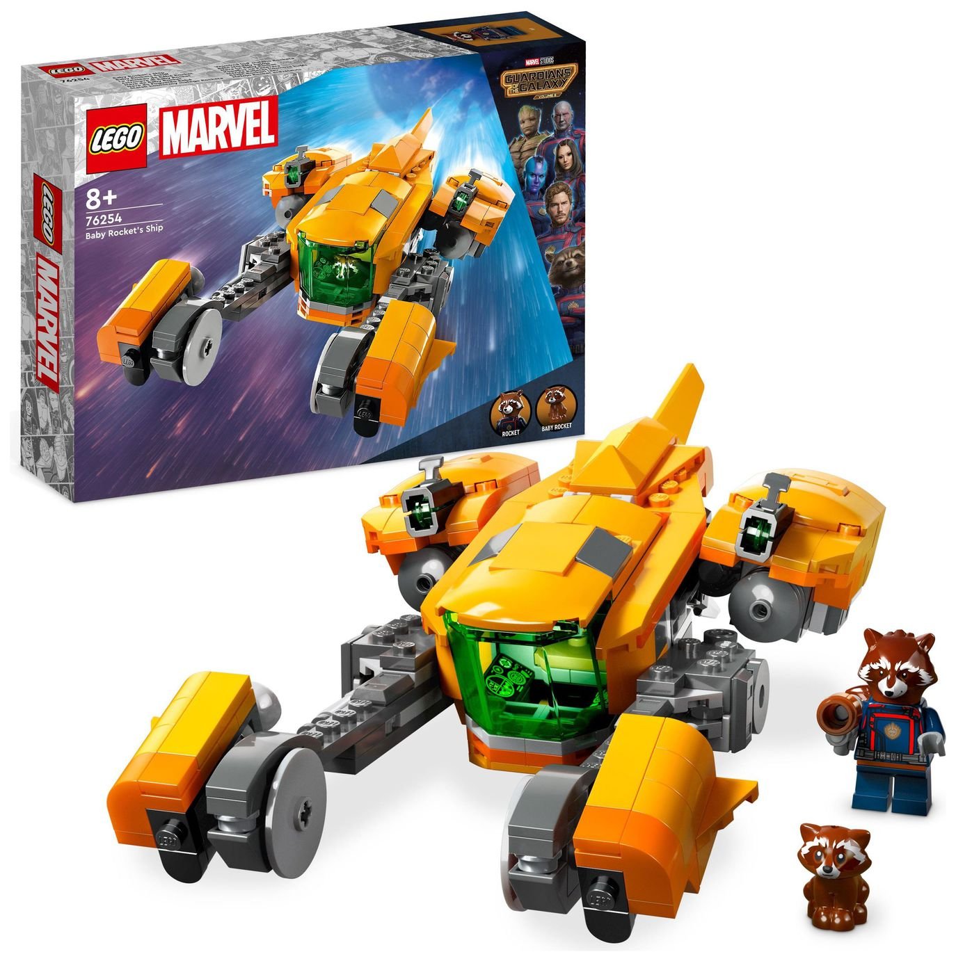 LEGO Marvel Baby Rocket's Ship Guardians of the Galaxy 76254 review | 8 ...