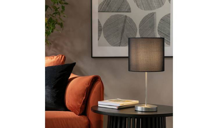Buy Argos Home Satin Stick Table Lamp - Jet Black | Table lamps | Argos