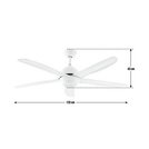 Buy Argos Home Modern Remote Control Ceiling Fan - White | Ceiling fans ...