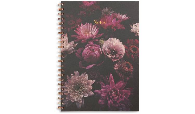 Buy Habitat A4 Winter Bouquet Wiro Notebook | Pen sets and stationery ...