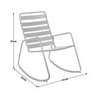 Buy Argos Home Steel Rocking Chair - Charcoal | Garden chairs and sun ...