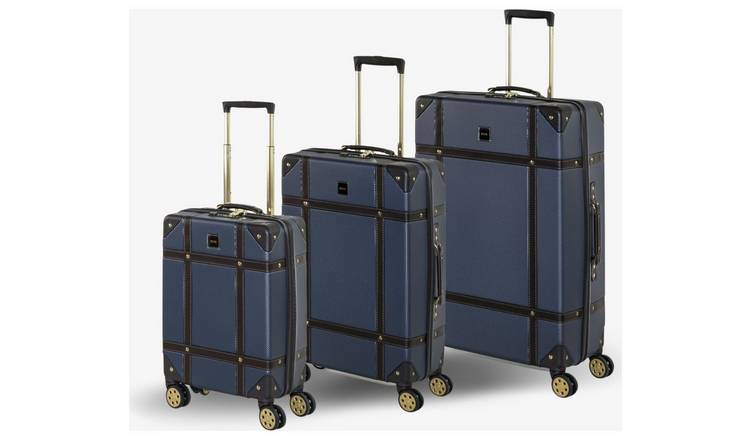 Buy Rock Vintage Cabin Hard Case - Navy | Suitcases | Argos