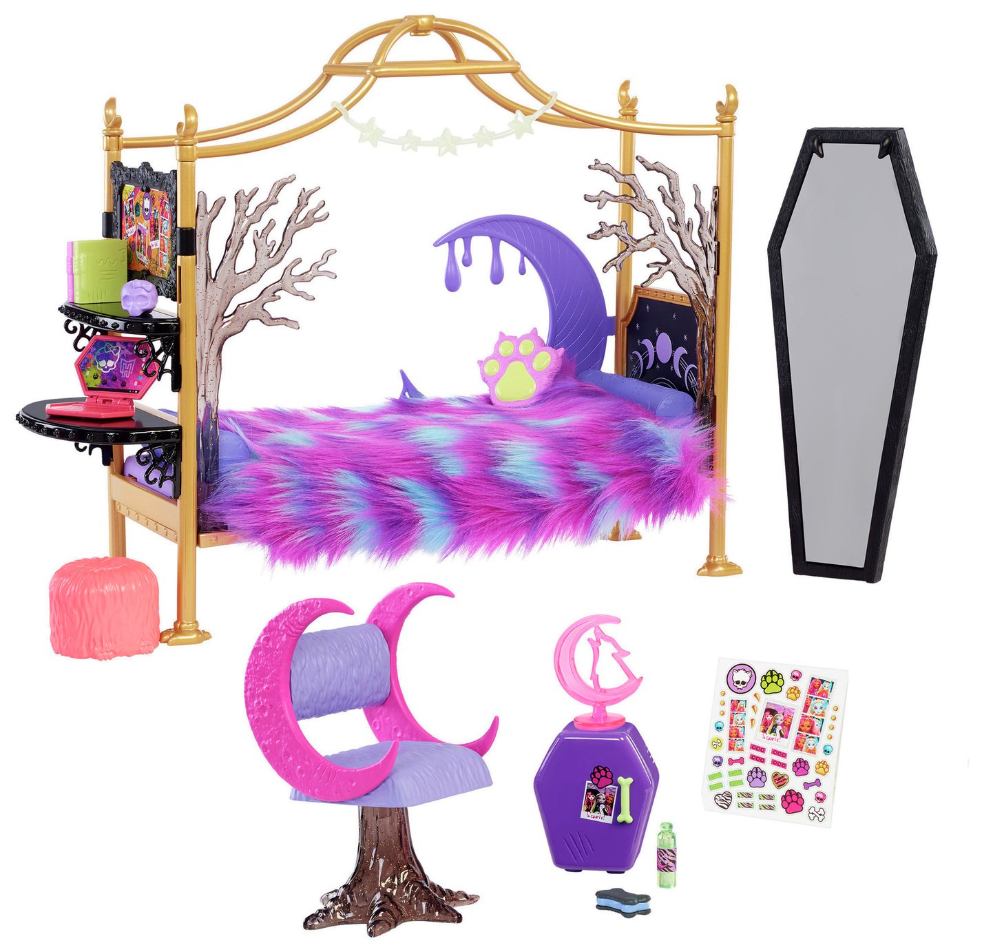 Monster High Clawdeen Wolf Bedroom Playset Review - Toy Reviews