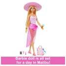Barbie doll blonde and beach accessories set store