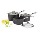 Buy Argos Home 3 Piece Rock Effect Saucepan Set | Pan sets | Argos