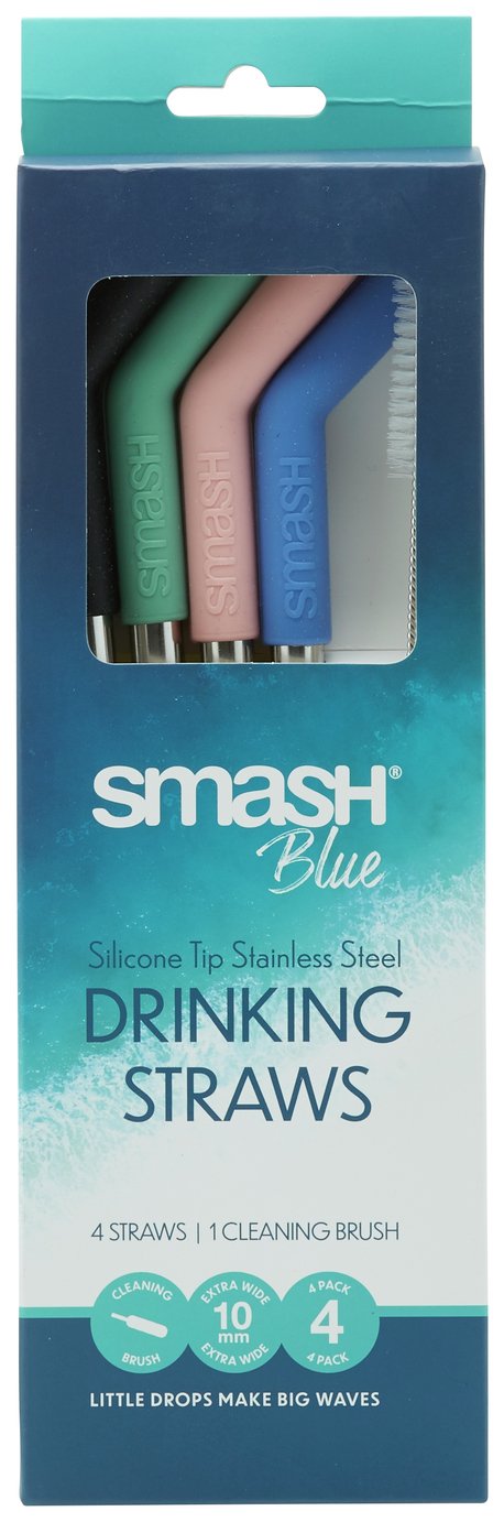 Smash Pack of 4 Straw & Straw Cleaner (3103973) | Argos Price Tracker ...