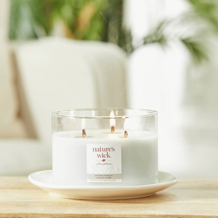 Buy Natures Wick Large Multi Wick Candle - Smoked Vanilla | Candles ...