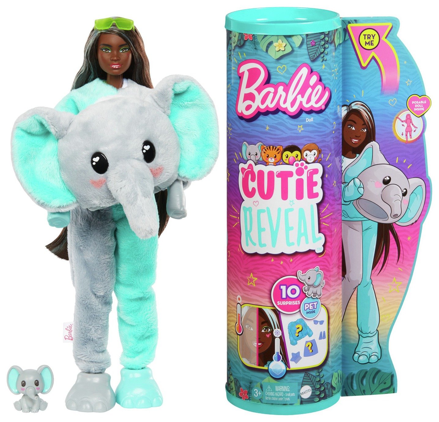 Barbie Cutie Reveal Doll with Plush Elephant Costume Review - Toy Reviews
