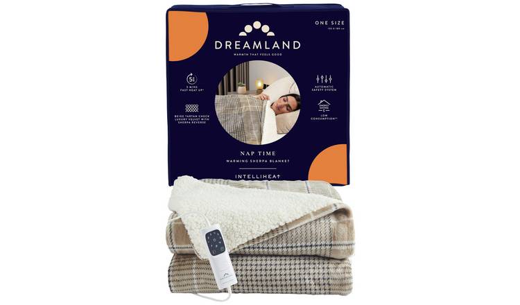 Buy Dreamland Nap Time Intelliheat Warming Blanket | Electric blankets ...