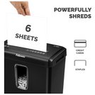 Buy Fellowes PowerShred P-30C 6 Sheet 15 Ltr Cross-Cut Shredder ...