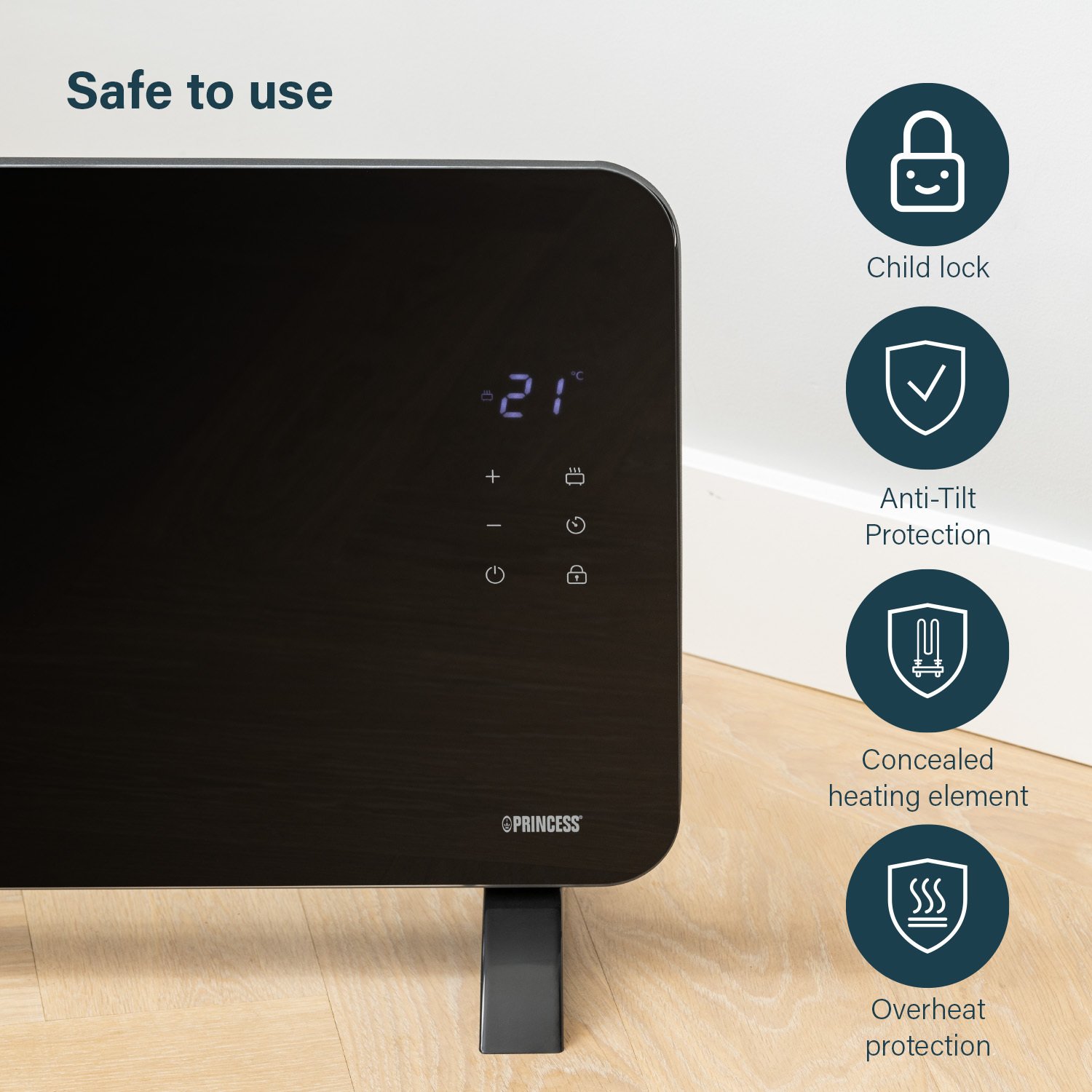 Princess 1.5kW Smart Glass Panel Heater review | 8.9 / 10