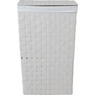 Buy Argos Home 60 Litre Yarn Laundry Bin - White | Linen baskets and ...