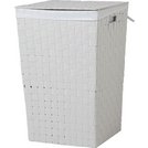 Buy Argos Home 60 Litre Yarn Laundry Bin - White | Linen baskets and ...