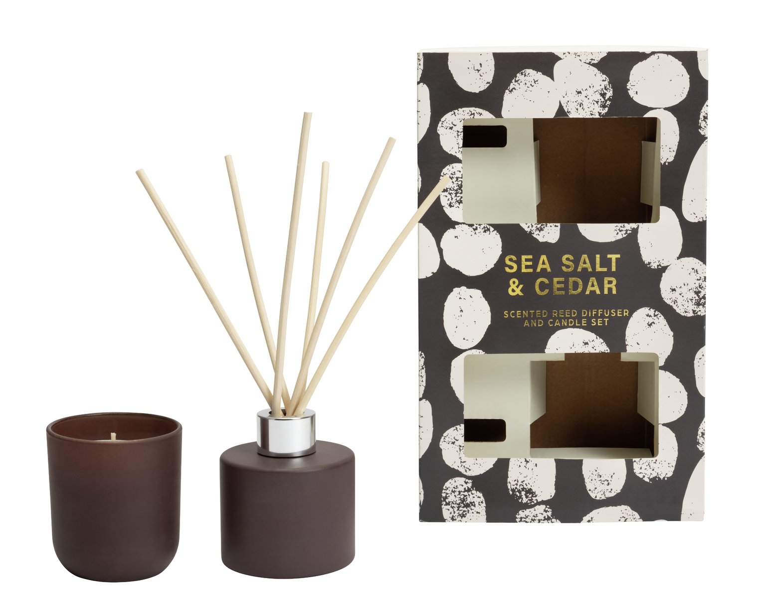 Argos Home 95ml Scented Diffuser & Candle Set-Sea Salt&Cedar review | 8 ...